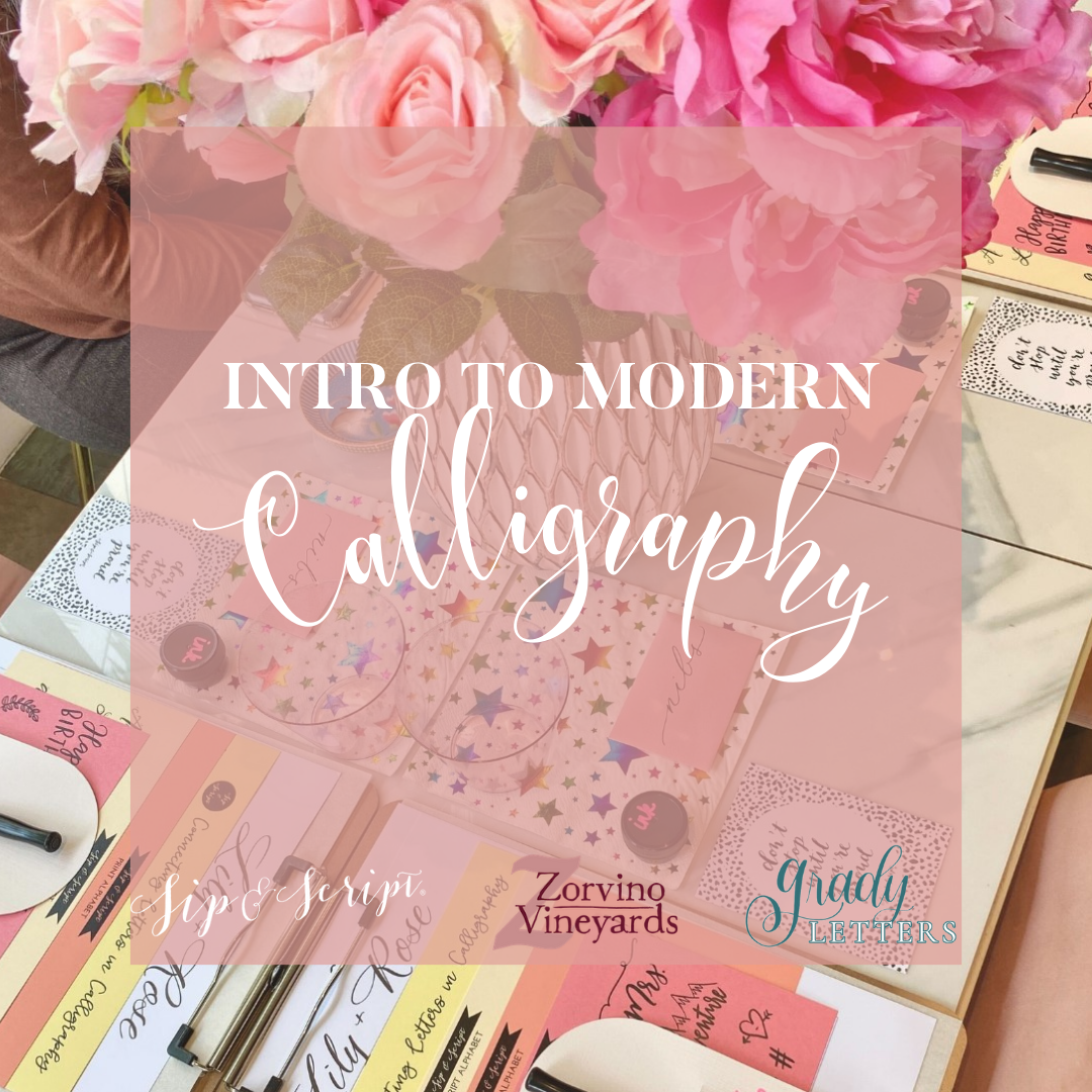 Intro to Modern Calligraphy for Beginners | Zorvino Vineyards, NH ...
